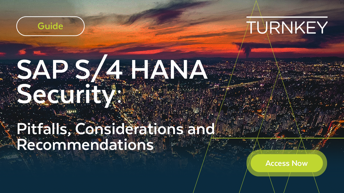 SAP S/4 HANA Security, Pitfalls, Considerations and Recommendations