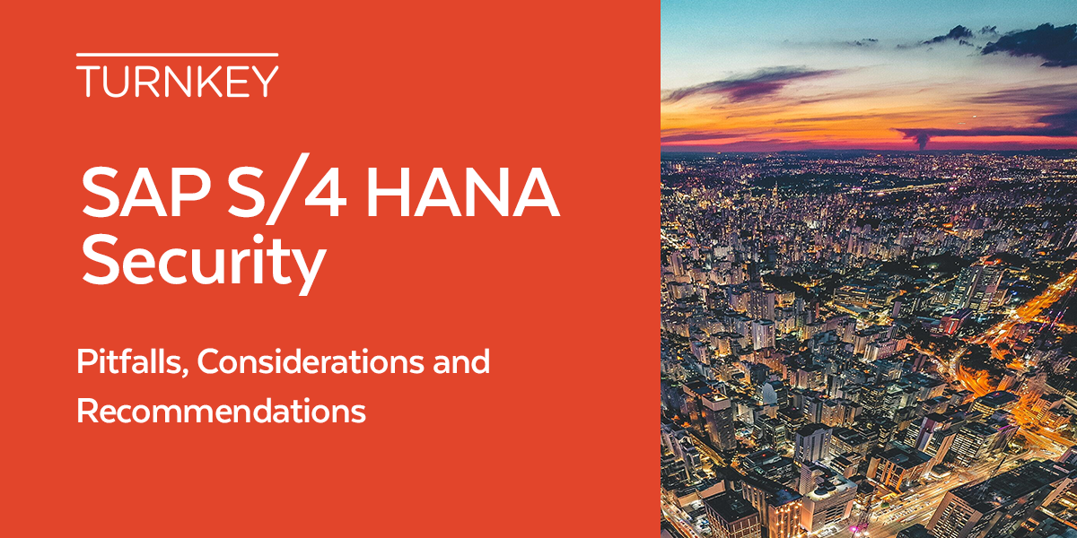 [eBOOK] SAP S/4 HANA Security, Pitfalls, Considerations and ...